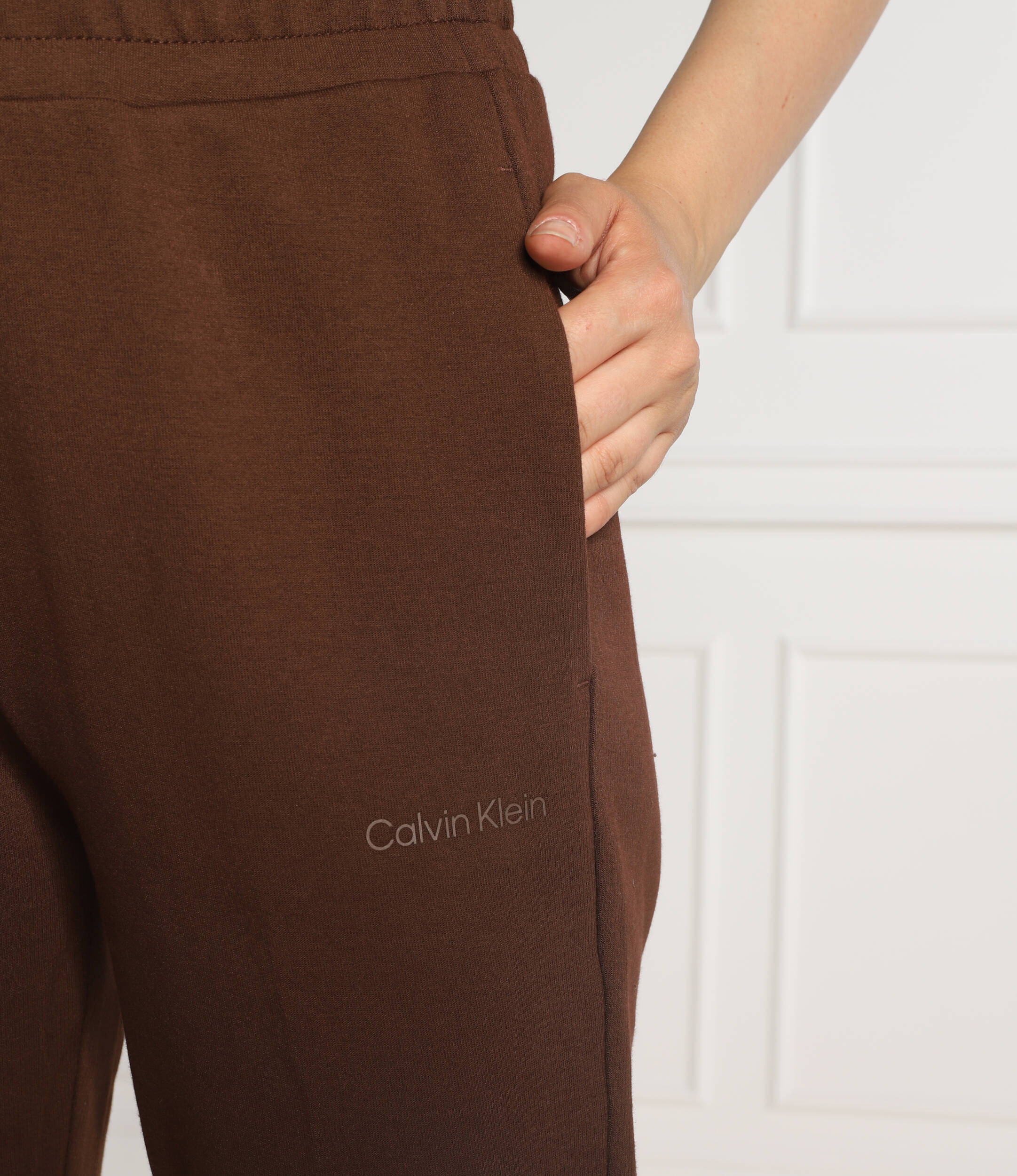 Sweatpants | Regular Fit Calvin Klein | Brown | Gomez.pl/en