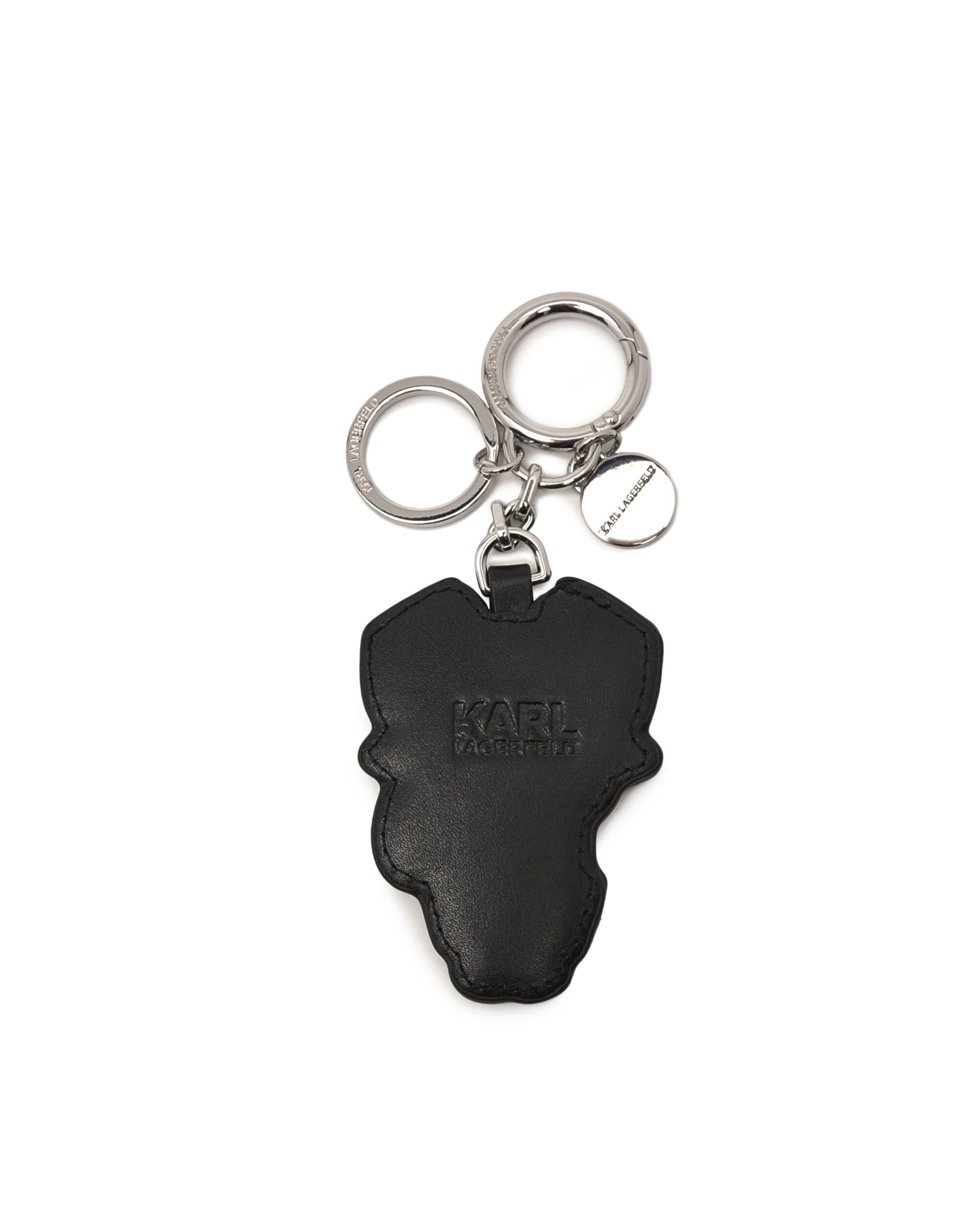 Leather keyring K/HEROES Karl Lagerfeld | Black | Gomez.pl/en